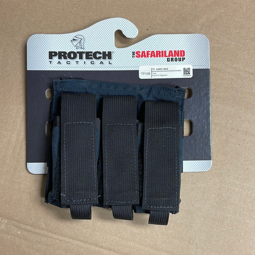 Pro-Tech Safariland Tactical Pouch Triple Side Arm Mag Navy TP10B-YB ...